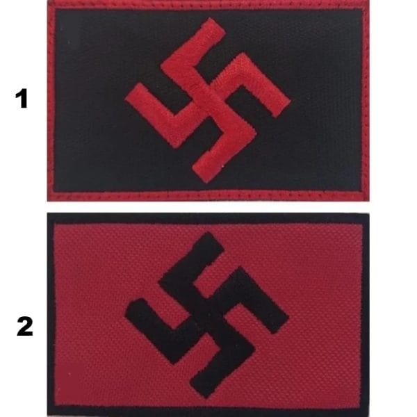 Swastika Svastika Gamalı Haç Hitler Nazi Nakış Işleme Arm Patch Peç 5x8 ...